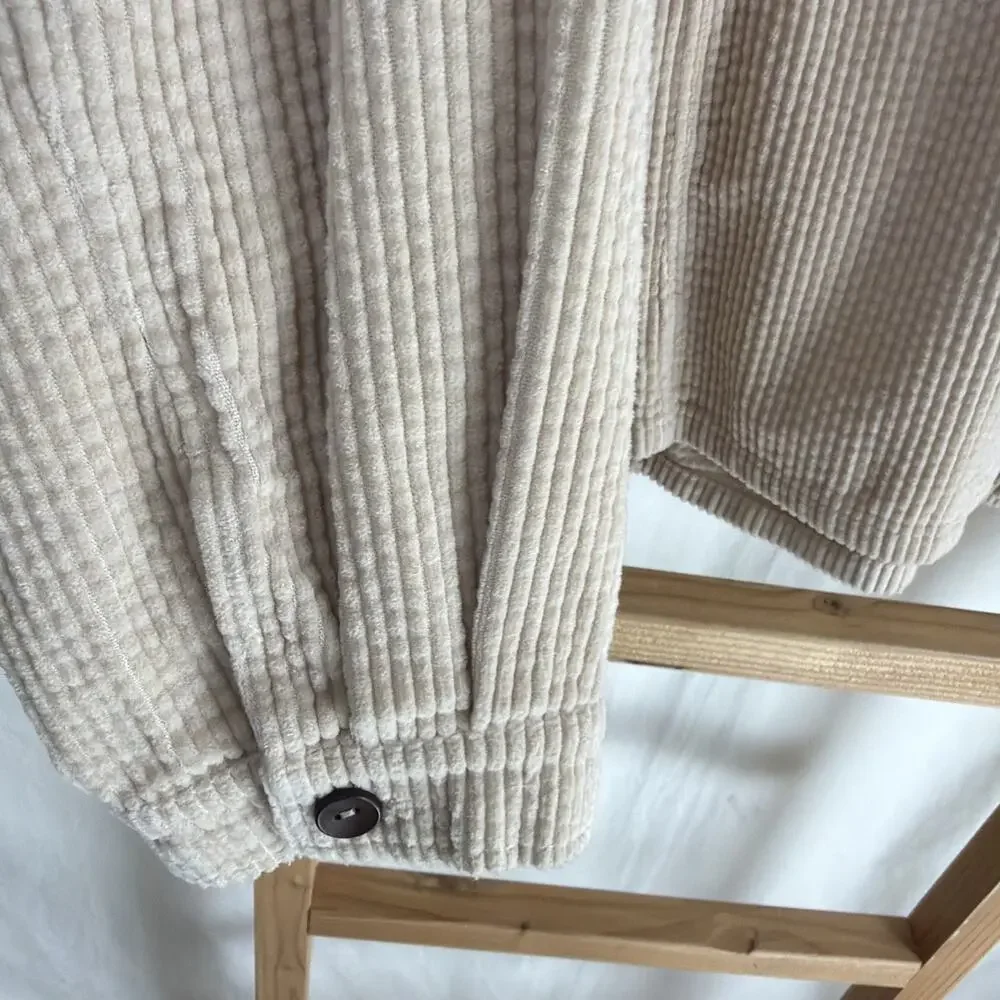 Kleen | Tops | Nwt Kleen Big Shirt Corduroy 0 Cotton Shirt Short Jacket ...